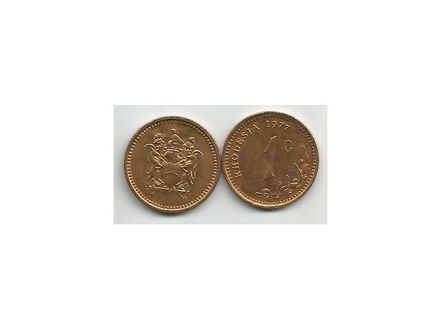 Rhodesia  1 cent 1977.