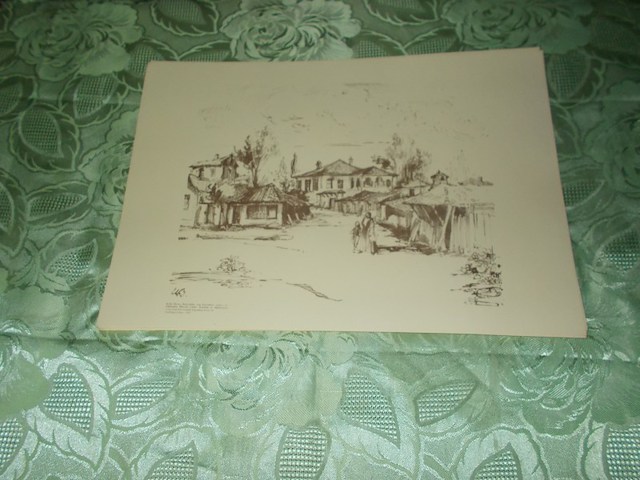 Stari Nis -Kuca Vucka Nikolica oca Kalcinog - 40x28 cm