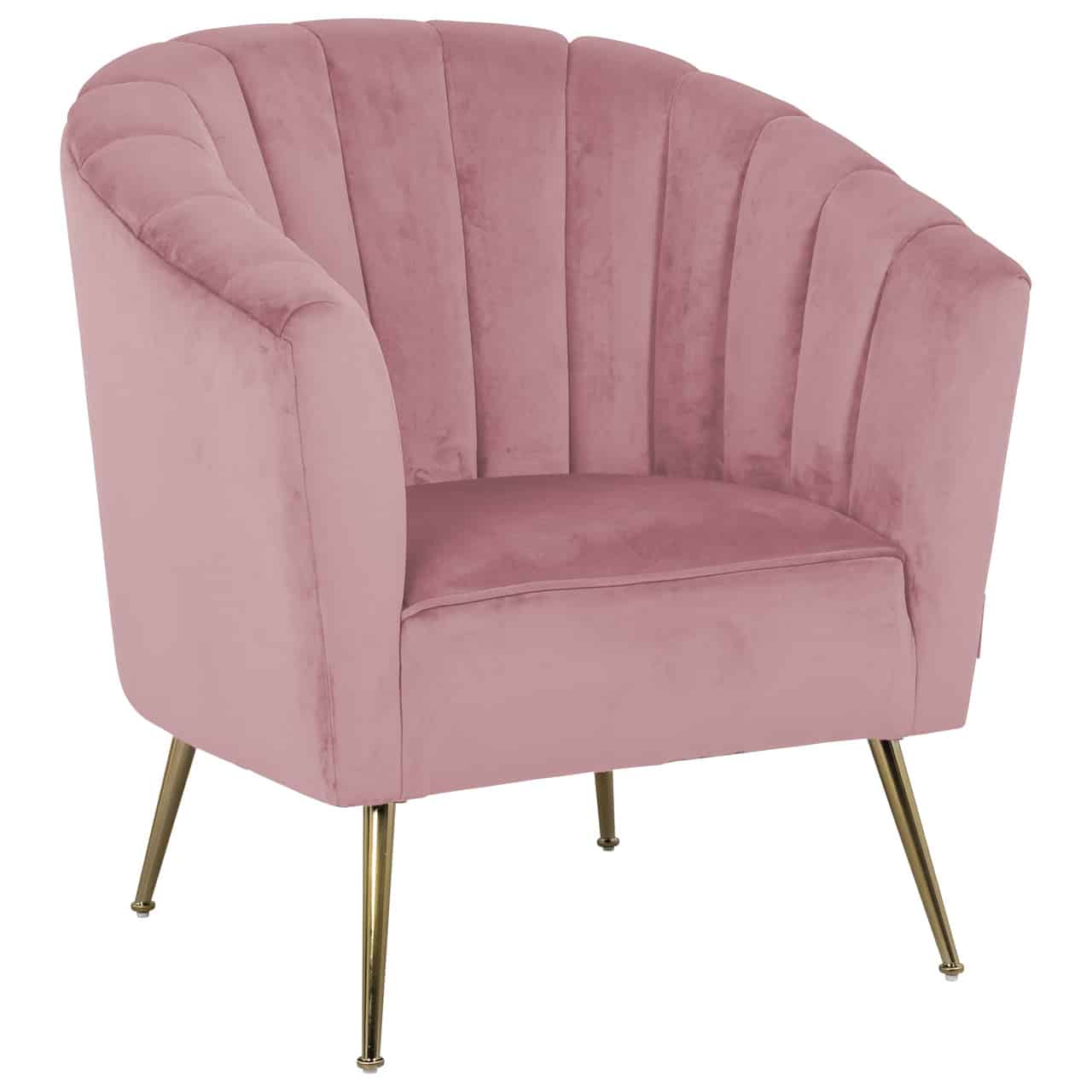 Fotelja Shelly Pink – Gold