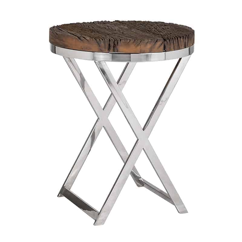 Klub sto Kensington Silver side table okrugli