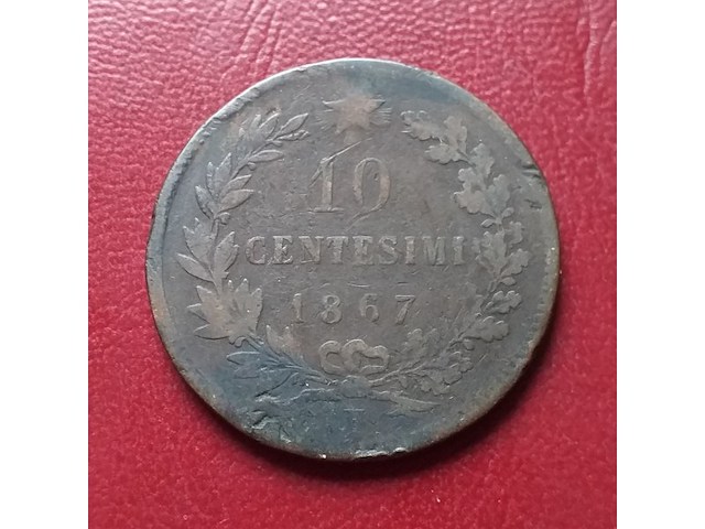 10 CENTESIMI 1867
