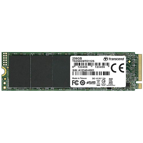 Transcend 256GB M.2 2280 PCIe Gen3x4 NVMe SSD | TS256GMTE112S