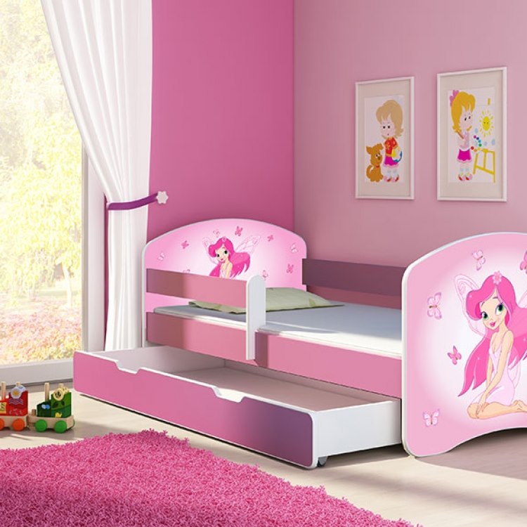 Krevet za decu pink sa fiokom 160X80 ACMA 2