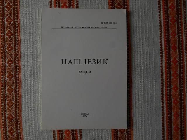 Naš jezik XXIV / 1-2