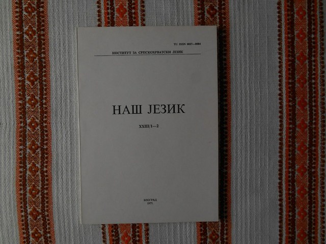 Naš jezik XXIII / 1-2