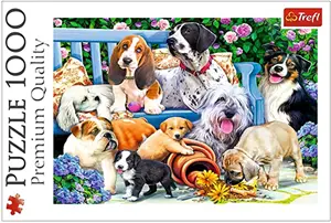 Trefl Trefl puzzle 1000 delova - Dogs in the Garden (10556)