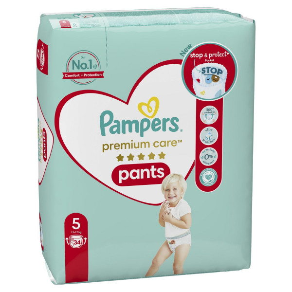 Pampers pants premium VP 5 junior 12-17kg 34kom