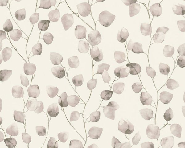 A.S. Création Wallpaper «Floral, Beige, Cream, White» 370442