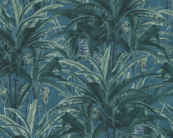 A.S. Création Wallpaper «Jungle, Blue, Green» 364801