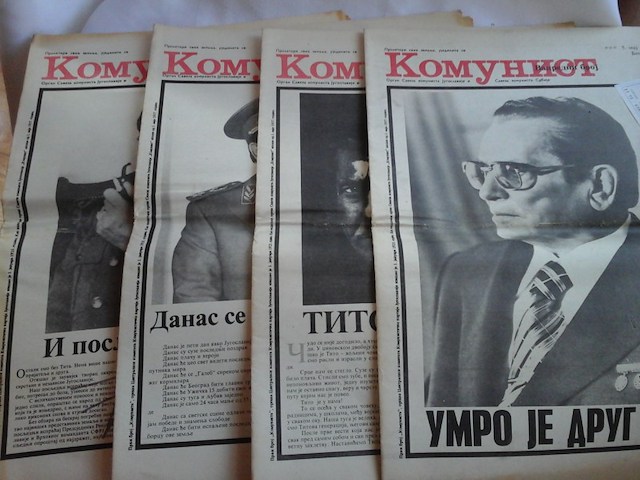 Josip Broz Tito Komunist povodom smrti Tita 4 broja