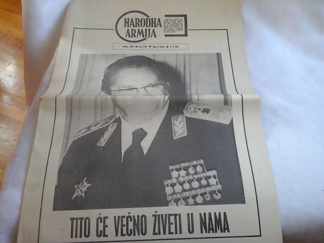 Josip Broz Tito Narodna armija povodom smrti Tita