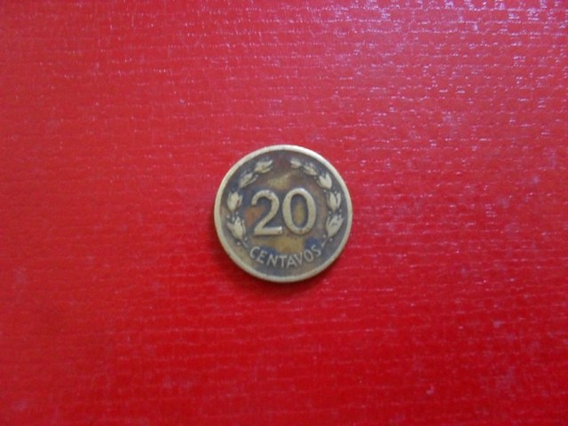 20 CENTAVOS 1944. REPUBLICA DEL ECUADOR