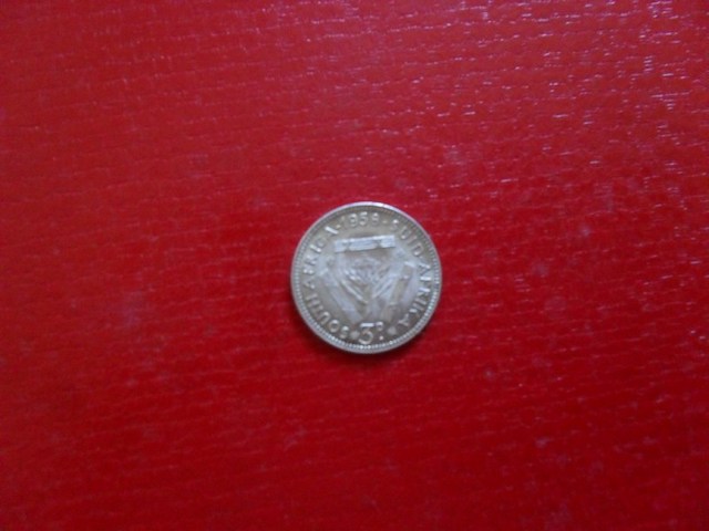 3 PENCE 1958. SOUTH AFRICA