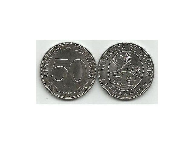 Bolivia 50 centavos 1967. UNC