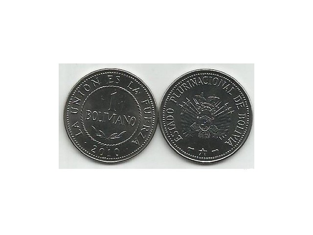 Bolivia 1 boliviano 2010. UNC