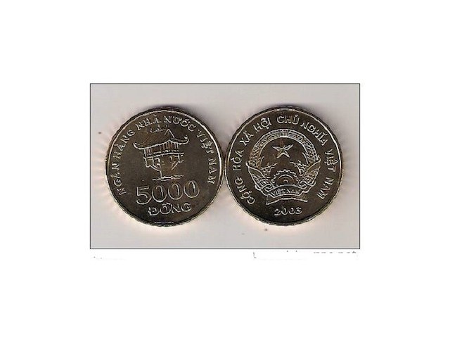 Vietnam 5000 dong 2003. UNC