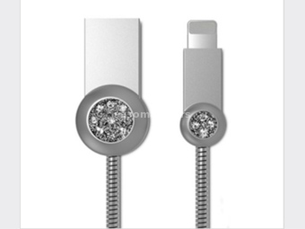 USB data kabal REMAX Moon RC- 085i za Iphone lightning srebrni