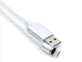 USB data kabal -USB data kabal X-CABLE micro USB svetleci beli