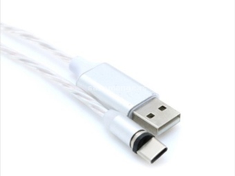 USB data kabal-USB data kabal X-CABLE Type C svetleci beli