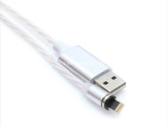 USB data kabal -USB data kabal X-CABLE za Iphone lightning svetleci beli-