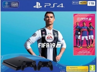 Sony PlayStation Konzola-Sony PlayStation 4 Slim 1TB+extra DualShock 4+igrica Fifa 2019-