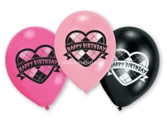 Monster High lateks Party baloni Happy Birthday 6 kom.