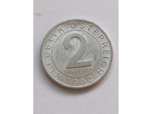 2 Groša 1962.g - Austrija - LEPA -