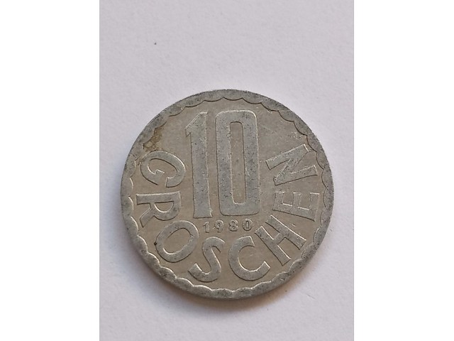 10 Groša 1980.g - Austrija -