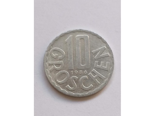 10 Groša 1986.g - Austrija - LEPA -