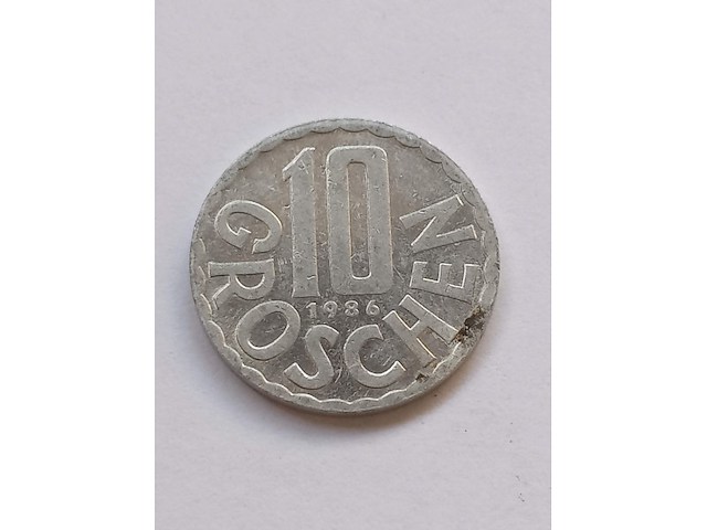 10 Groša 1986.g - Austrija -