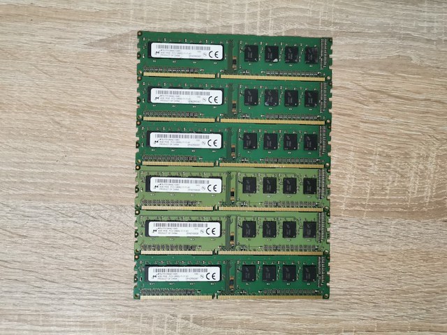 Micron DDR3 RAM Memorija 4GB 1Rx8 PC3-12800U MT8JTF5126