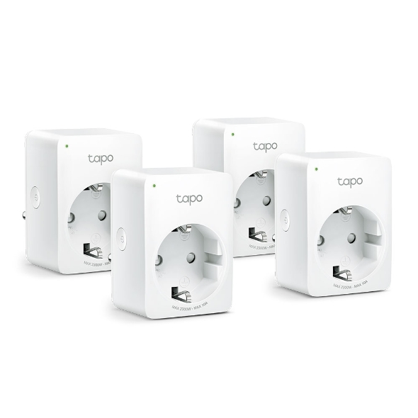 TP-Link Tapo P100 (4-pack) komplet Smart 230V strujnih šuko utičnica do 10A – 2.3KW (4kom), WiFi 802.11b/g/n, udaljeni pristup, on/off po zadatom rasporedu ili u slučajno vreme, Bluetooth onboardi...