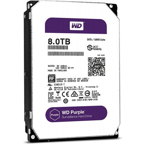 Western Digital 8TB WD Purple 3.5″ SATA HDD/ hard disk za video nadzor | WD84PURZ