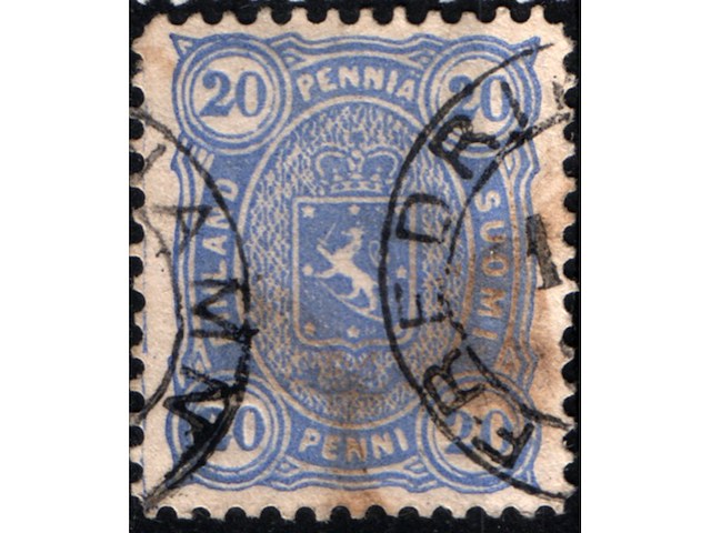 kt421gy  1875-82  Finland  Mi16B(-o-)F 1/6