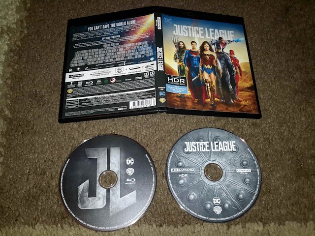 Justice League 4K UHD Blu-ray + standard Blu-ray