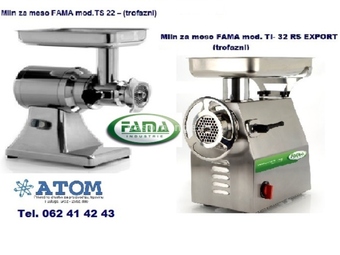 Mlin za meso Fama model TS 22 i 32 – (monofazni - trofazni)