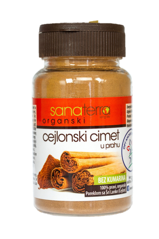 ORGANSKI CEJLONSKI CIMET 40g SANATERRA