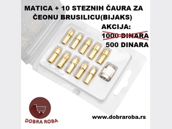 Matica(glava) za Bijaksu sa 10 steznih čaura - 8x0,75mm