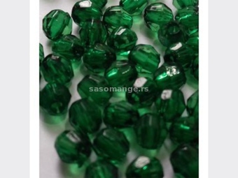 Akrilna perla 4 mm tamno zelena pakovanje 30 gr