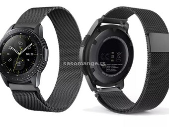 Pancirna crna narukvica za Samsung galaxy watch 46 mm