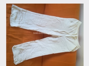 Bele lanene pantalone za leto vel 36