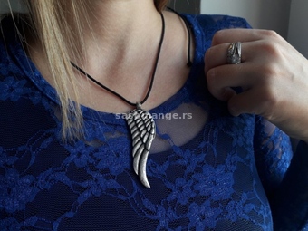 Andjeosko krilo ogrlica,elegantna 3d ogrlica Andjeo