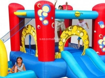 Dvorac za skakanje Bubble 4 u 1, idealan za mališane