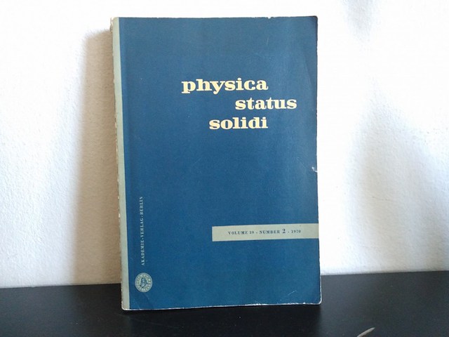 Physica Status Solidi Volume 39 Number 2/1970