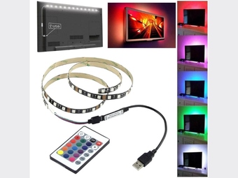 USB LED RGB Traka 3 metra sa daljincem