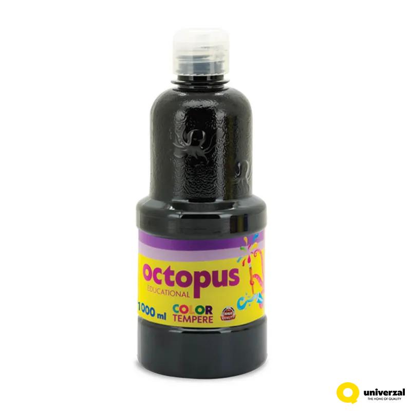 TEMPERA 1L CRNA OCTOPUS UNL-1219