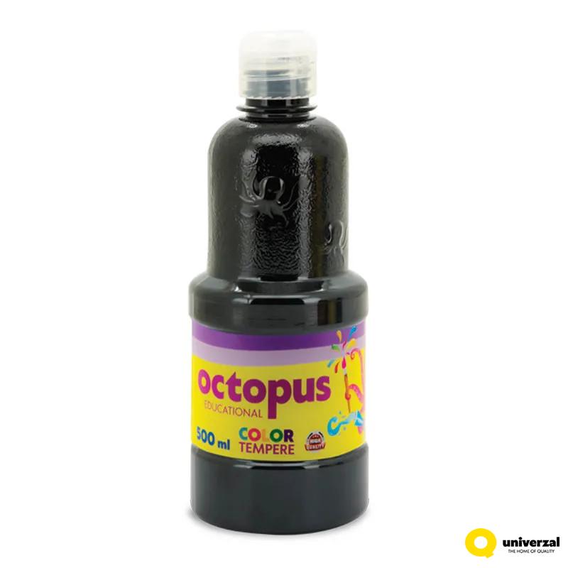 TEMPERA 500ml CRNA OCTOPUS UNL-1125