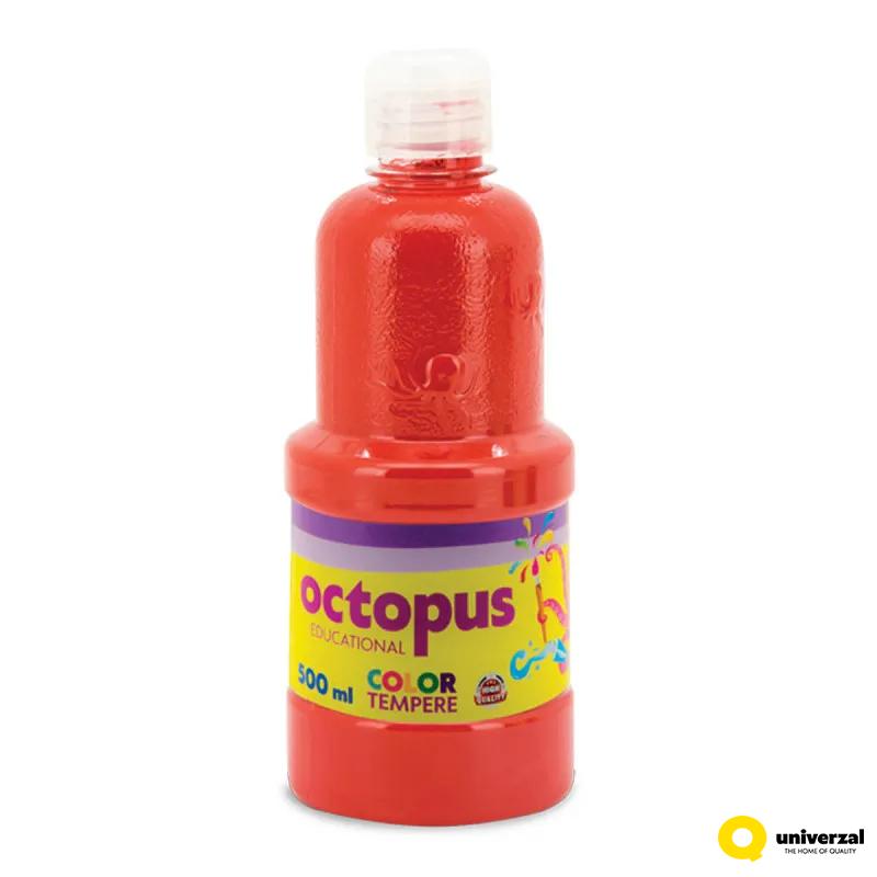 TEMPERA 500ml CRVENA OCTOPUS UNL-1126