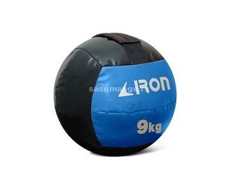 Wall Ball - Fitnes lopta za bacanje 9kg sa 2 ručice