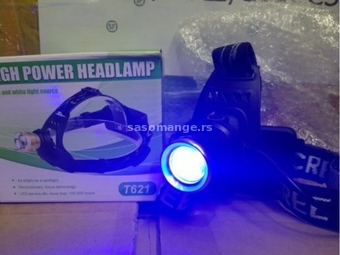 Lampa za glavu T6 dioda Zoom, punjiva